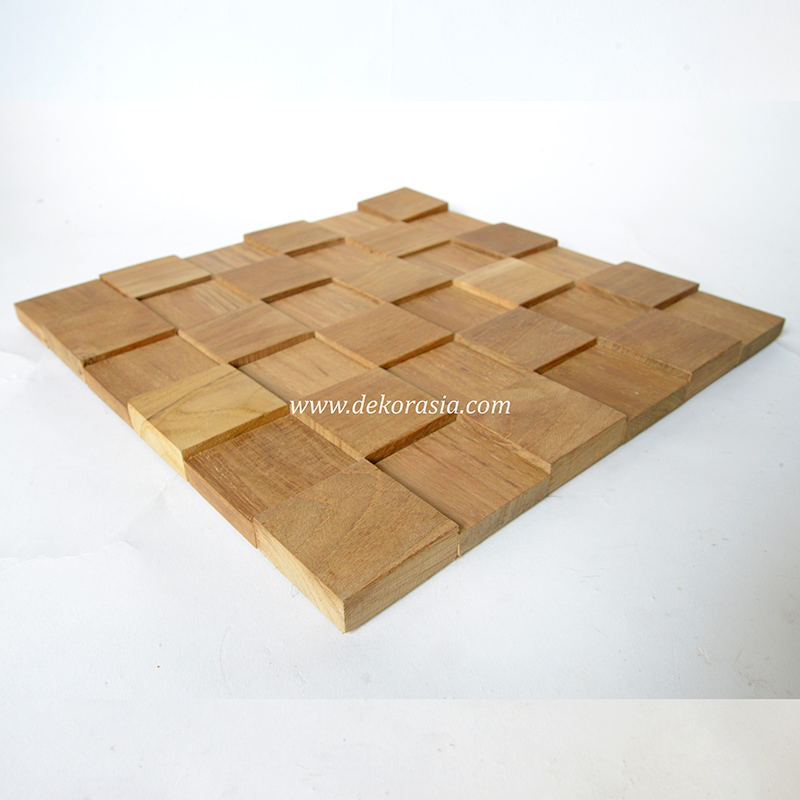 Top Quality Cube Teak for Interior/Exterior Wall Cladding