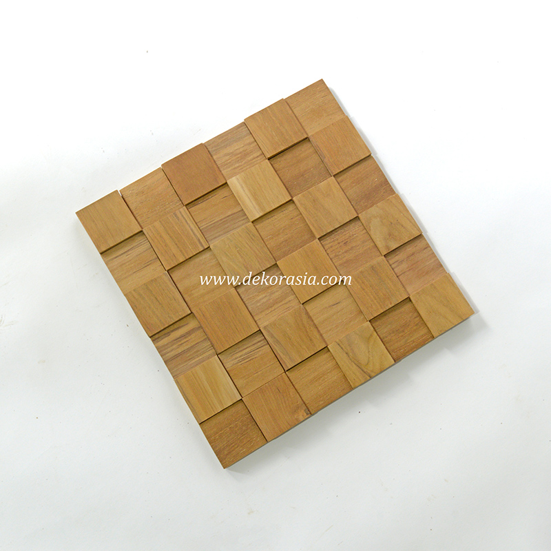 Top Quality Cube Teak for Interior/Exterior Wall Cladding